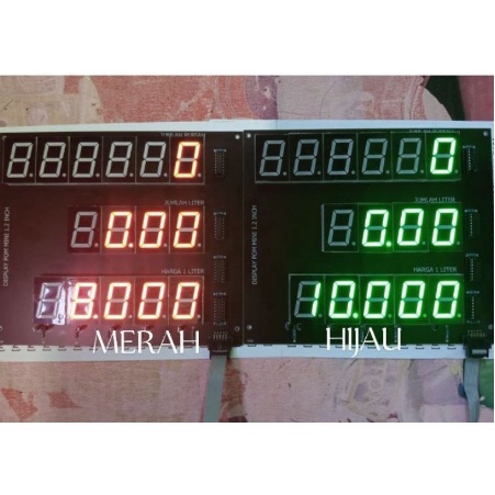 Jual Layar Pom Mini Digital Display Pom Mini Segmen Seven Warna Merah ...