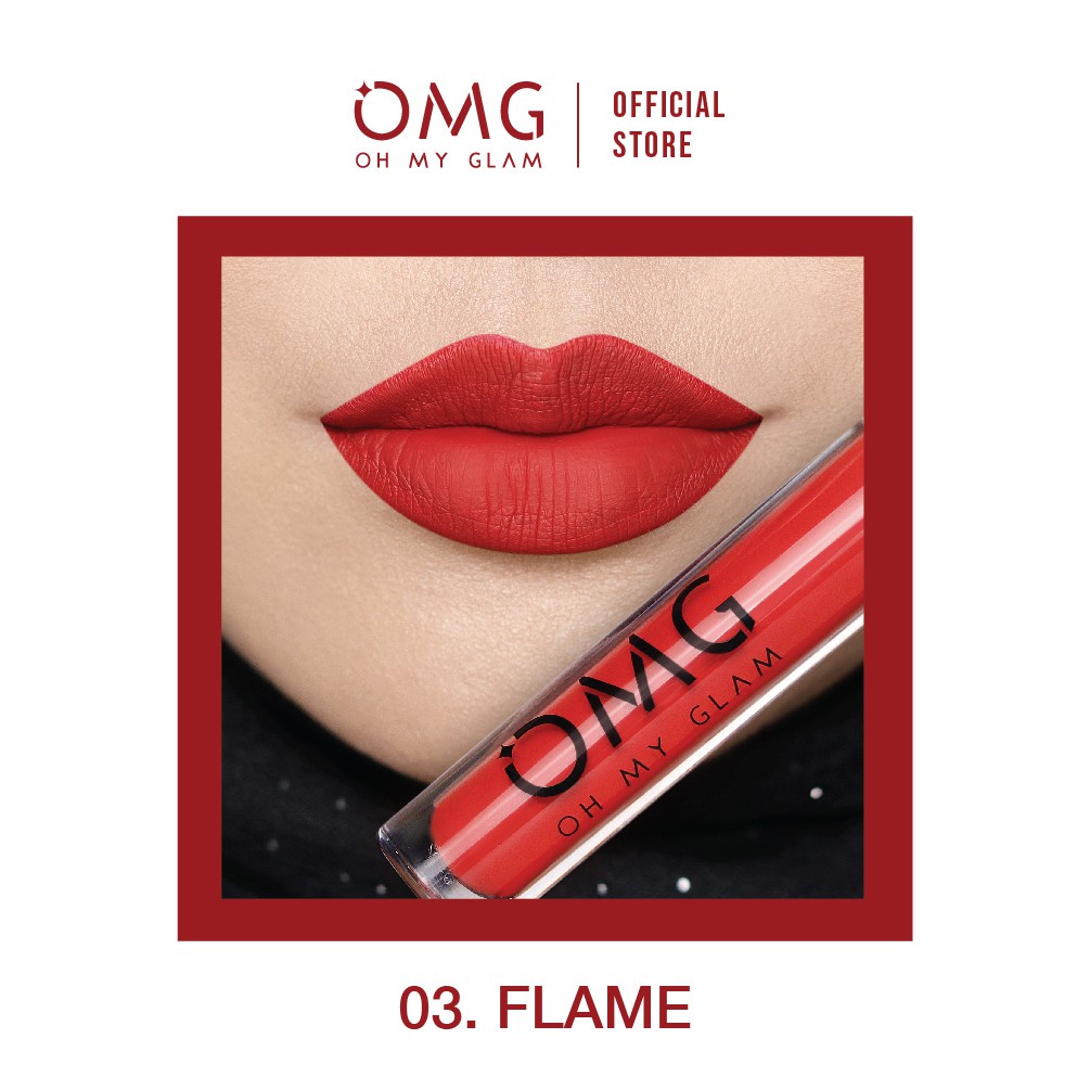 Jual OMG Oh My Glam Matte Kiss Lip Cream 3.5g ( lipstick lipstik ...