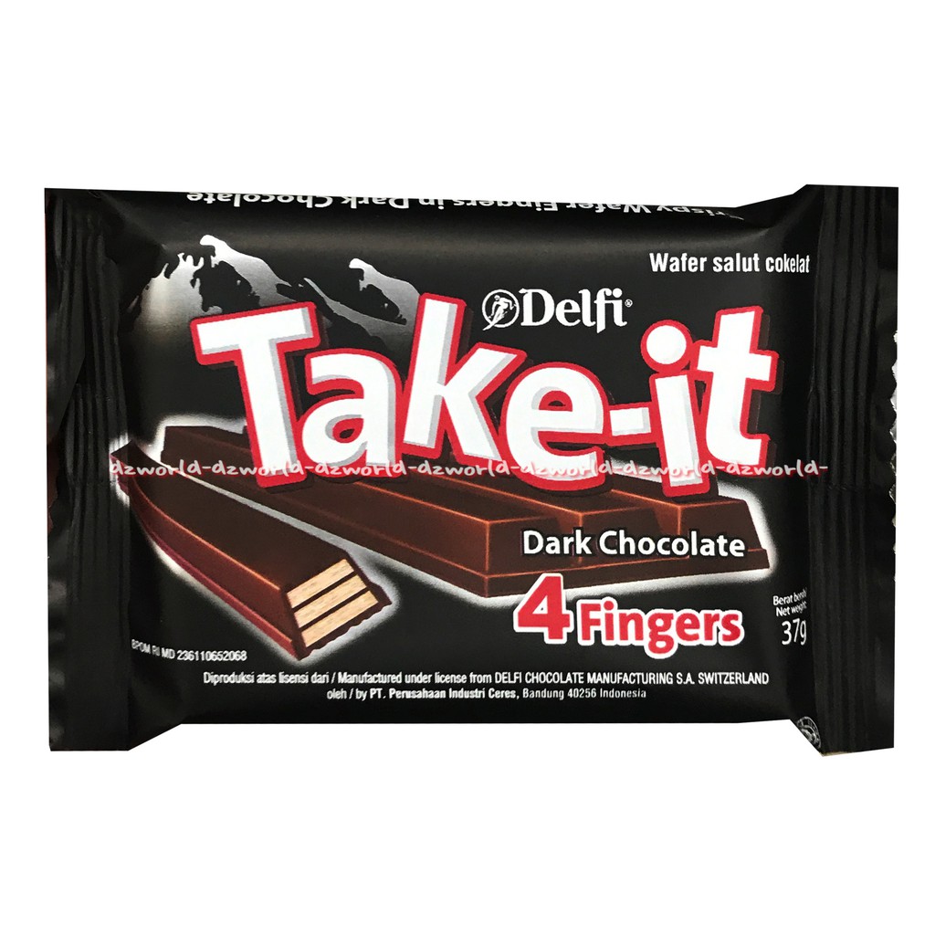 Jual Delfi Take It 37gr Coklat Fingers Wafer Dark Cokelat Coklat Rasa ...