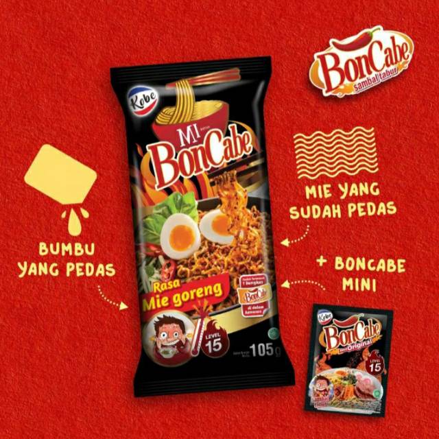 Jual MIE BON CABE LEVEL 15 READY | MIE INSTAN | MIE KERING | MIE KUAH ...
