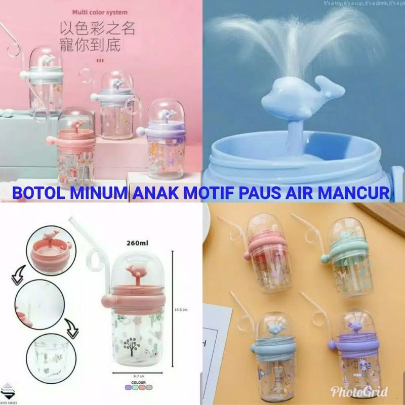 Jual botol minum paus/botol minum anak/botol unik/botol lucu | Shopee ...