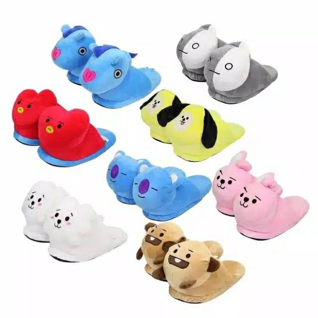 Jual Indoor Slipper BT21 BTS Sandal (unofficial) | Shopee Indonesia