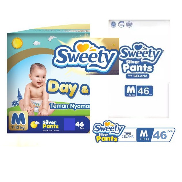 Jual Sweety Silver Pants Jumbo S66/S48/M46/M60/L44/L54/XL42/XL44/XXL36 ...