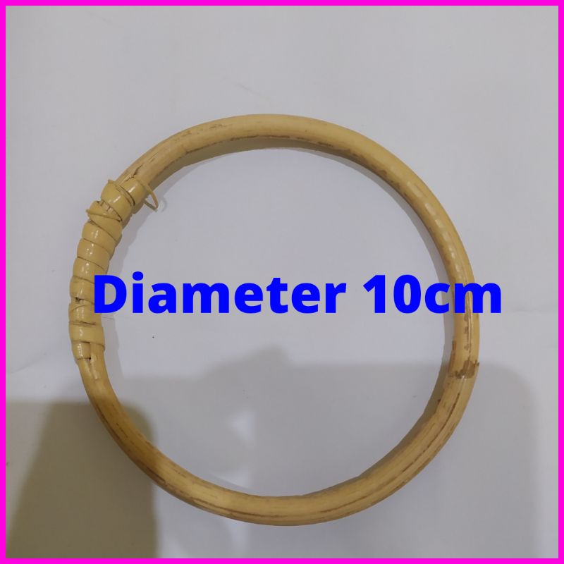 Jual rotan bulat untuk dekorasi 10cm- ring rotan bulat 10cm - rotan ...