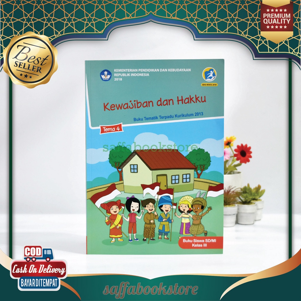 Jual BUKU SISWA Kelas 3 III SD MI Tema 4 KEWAJIBAN DAN HAKKU Semester 1 Buku Tematik Terpadu ...