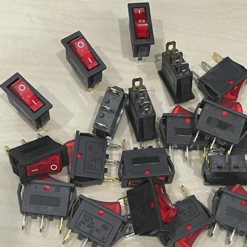 Jual Saklar on off pin 3kaki Switch on off segi tombol Sakelar lampu ...
