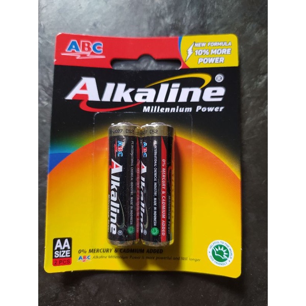 Jual Baterai battery ABC Alkaline AA 2pcs | Shopee Indonesia