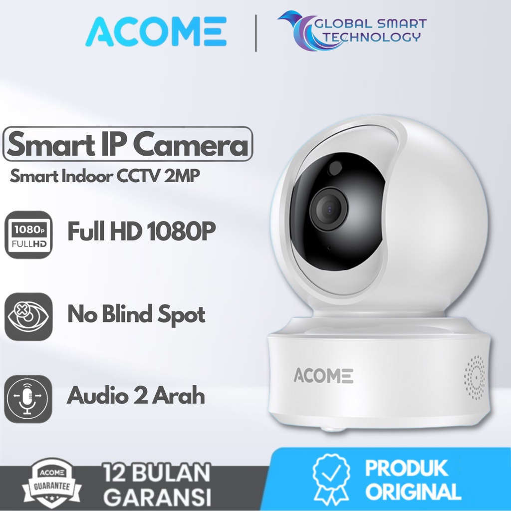 Jual ACOME APC03 Smart IP Camera CCTV WiFi FHD 1080P 360 Smart Cam ...