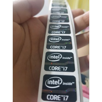 Jual Dijual Sticker Logo intel Core i7 Gen 4th Hologram Sticker Logo ...
