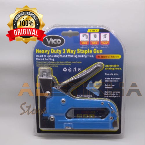 Jual Stapler Tembak Dan Isinya/staples gun 3 in 1/staples gun heavy ...