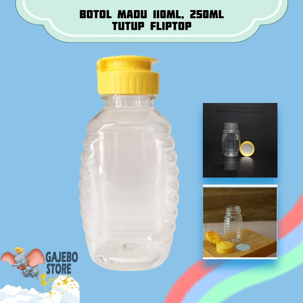 Jual BOTOL MADU TJ 110ML TUTUP FLIPTOP IMPORT / BOTOL MADU TJ FLIPTOP ...