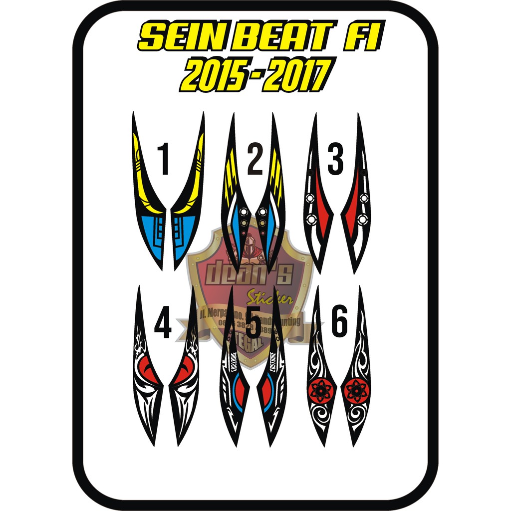 Jual Stiker sticker sein beat Fi 2015 / 2017 keren murah | Shopee Indonesia