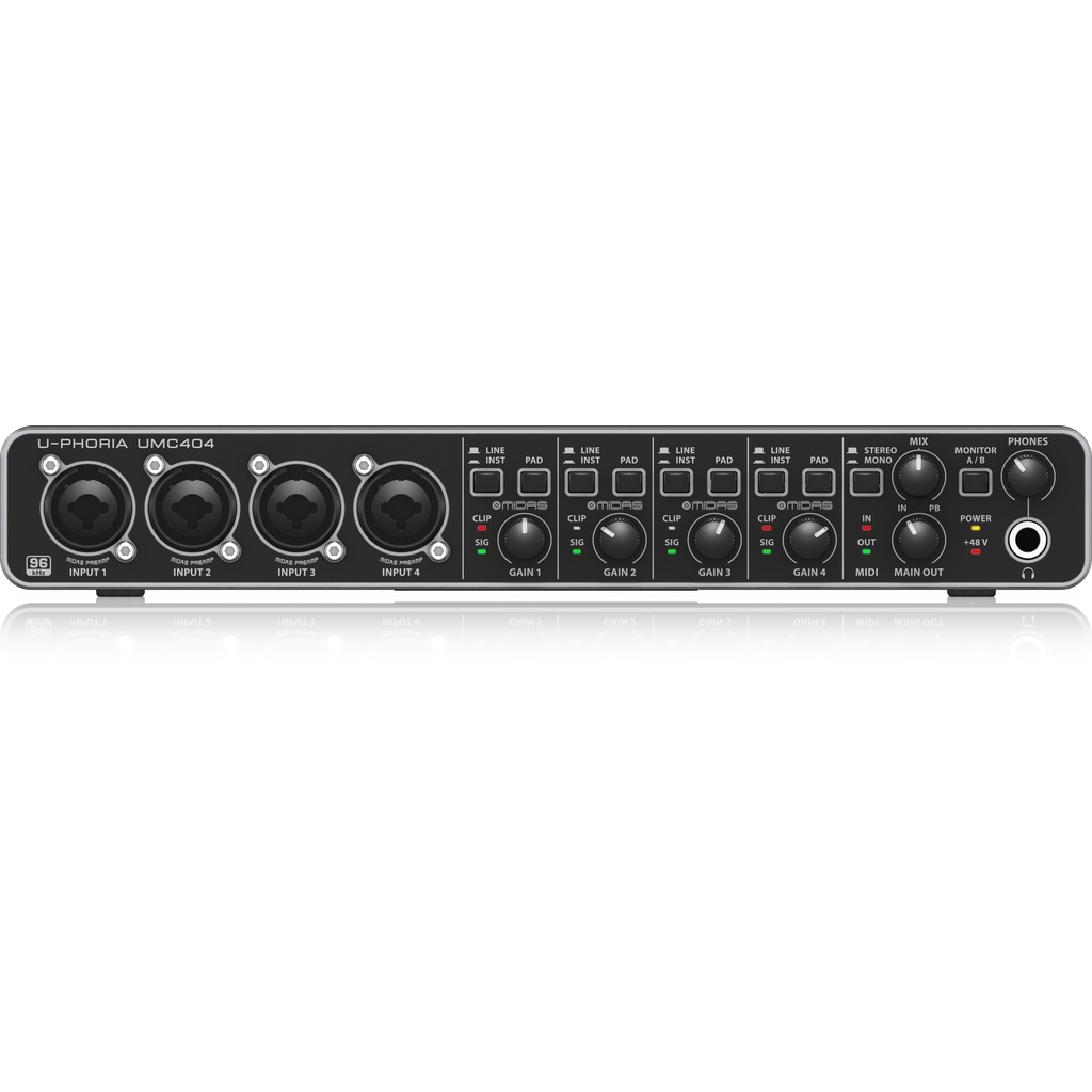 Jual Behringer U-Phoria UMC404HD Audiophile 4x4, 24-Bit/96 kHz USB ...