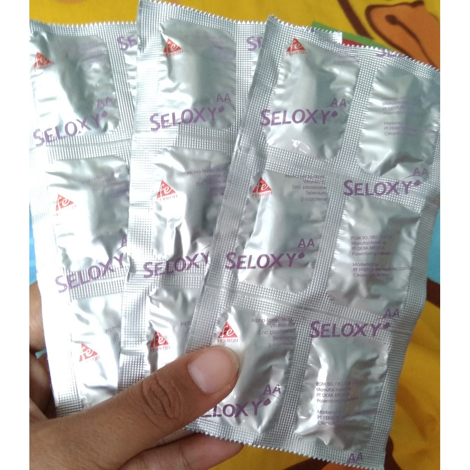 Jual SELOXY AA PERBOX 30 & STRIP 12 TABLET VITAMIN KECANTIKAN KULIT ...