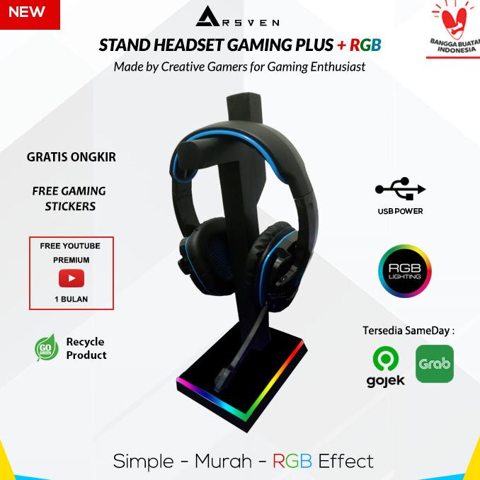 Jual Stand Holder Headset Gaming Rgb - Diy Wood Stand Minimalis ...