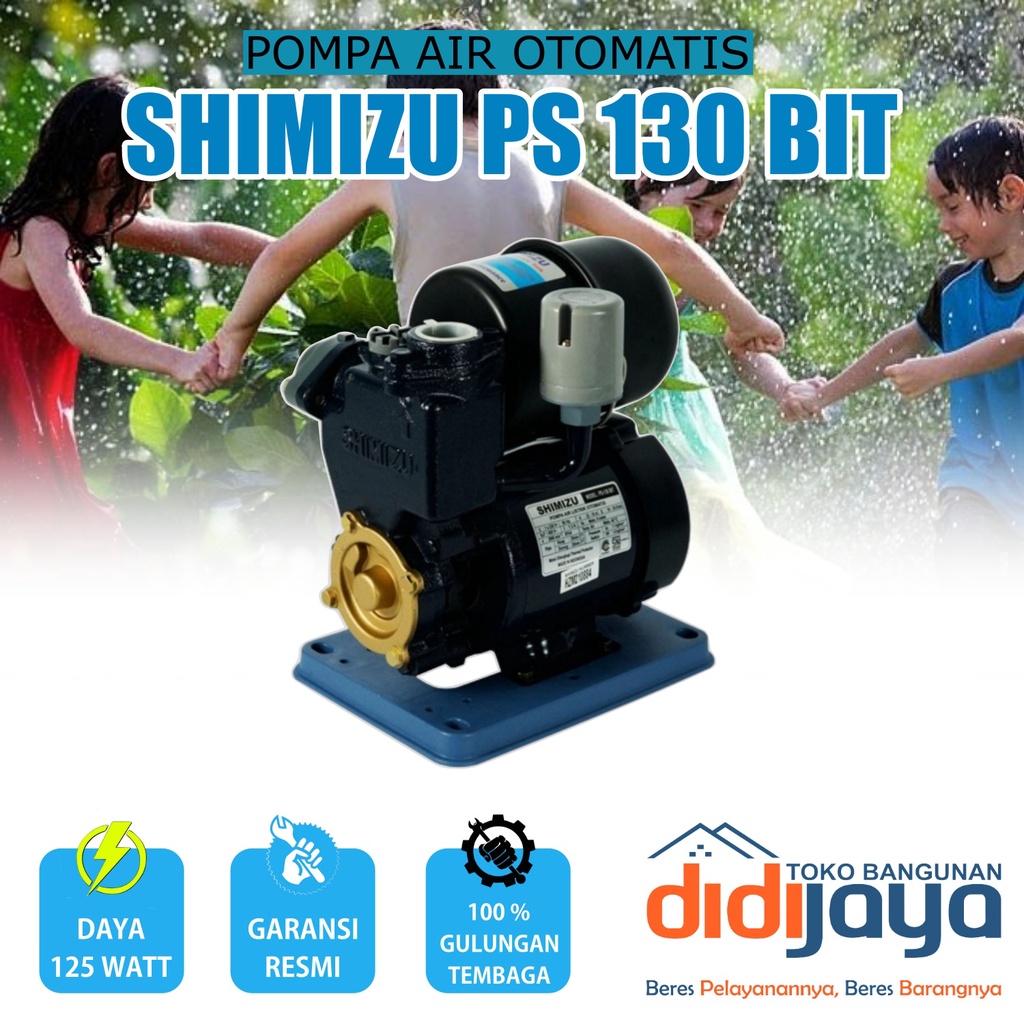 Jual Pompa Air Shimizu PS-130 BIT - Pompa Air Otomatis - Automatic ...