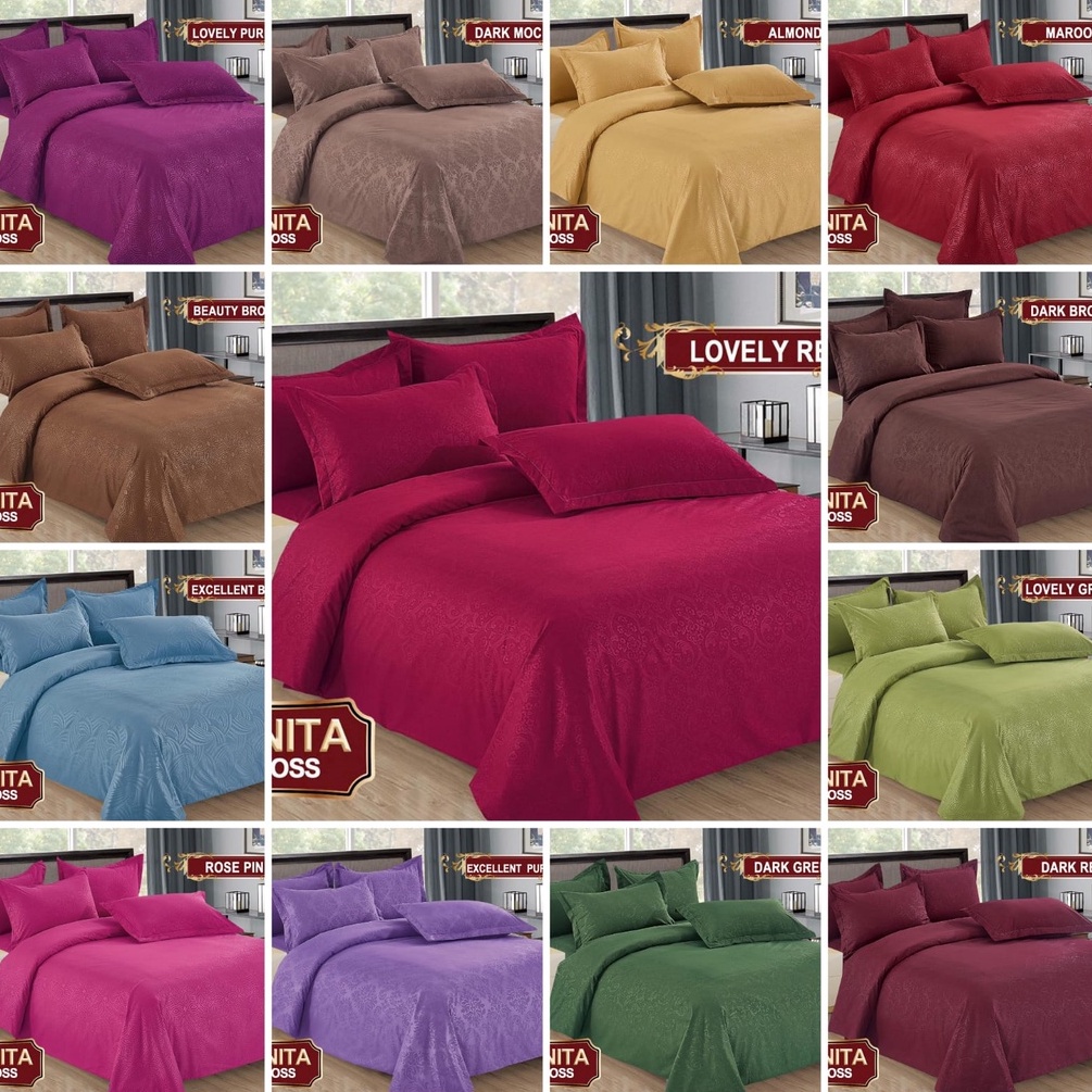 Jual SPREI / SEPRAI EMBOSS ( polos warna ) BONITA 3D DISPERSE - ALL ...