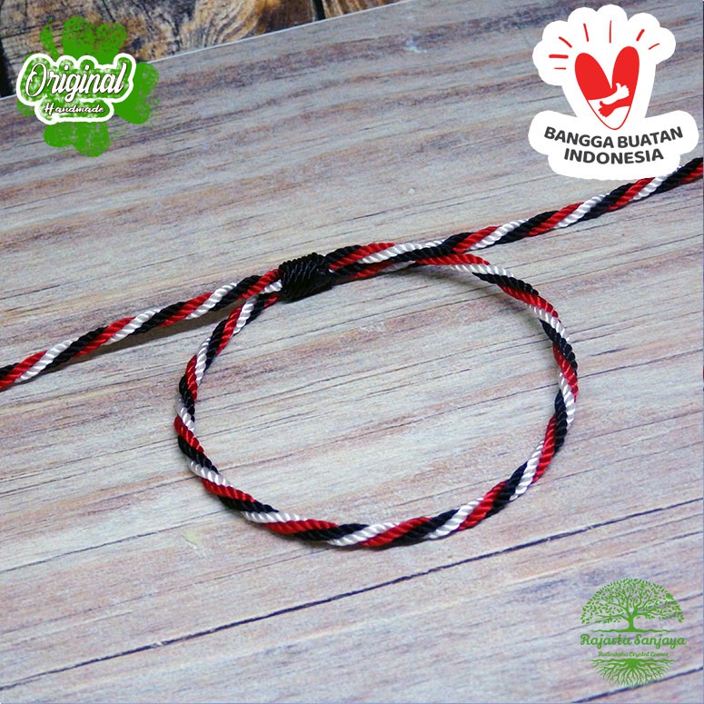 Jual Gelang Handmade Rajarta Hindu Tridatu Model Tarik Ulur Nylon ...