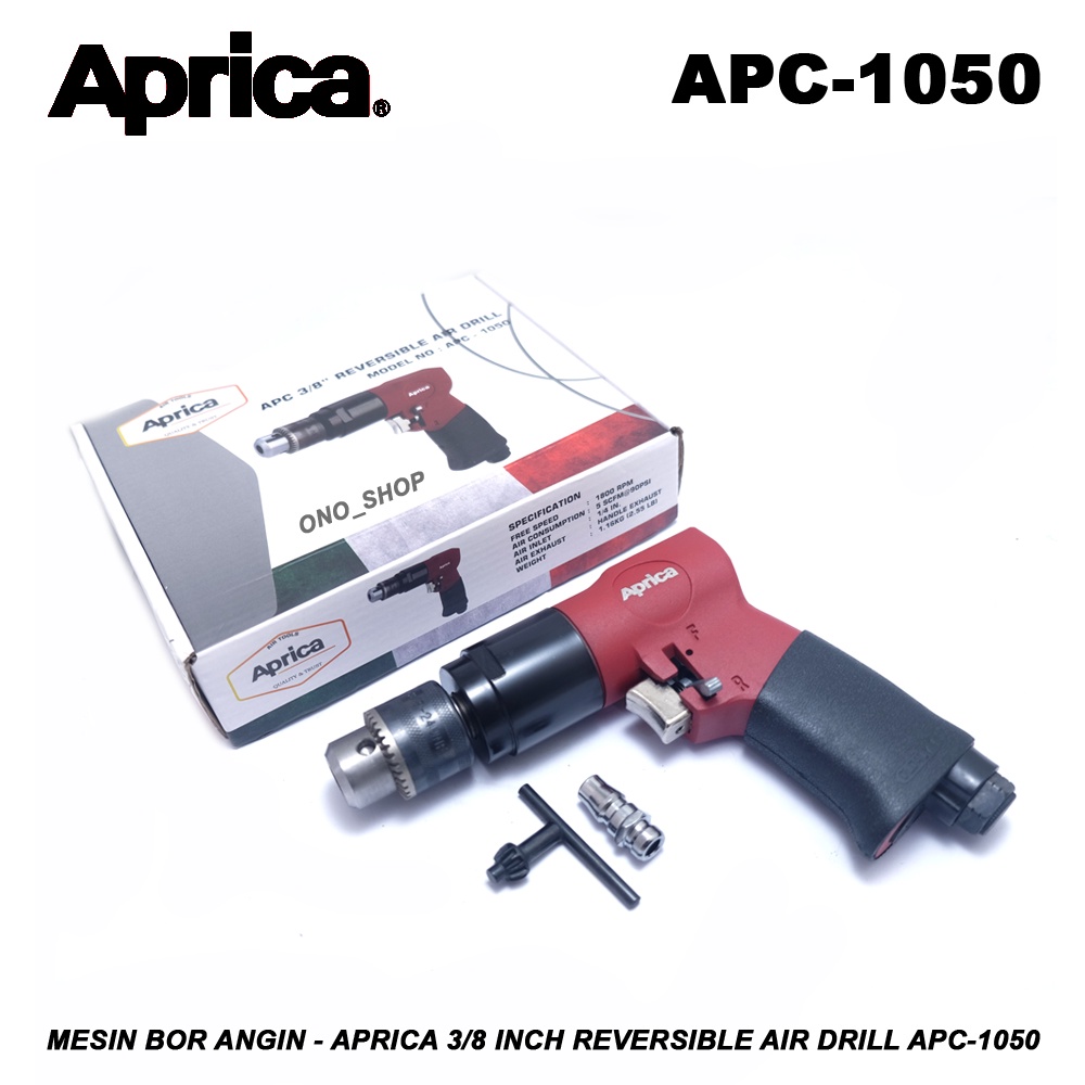 Jual Mesin Bor Angin - Aprica 3/8 Inch Reversible Air Drill APC-1050 ...