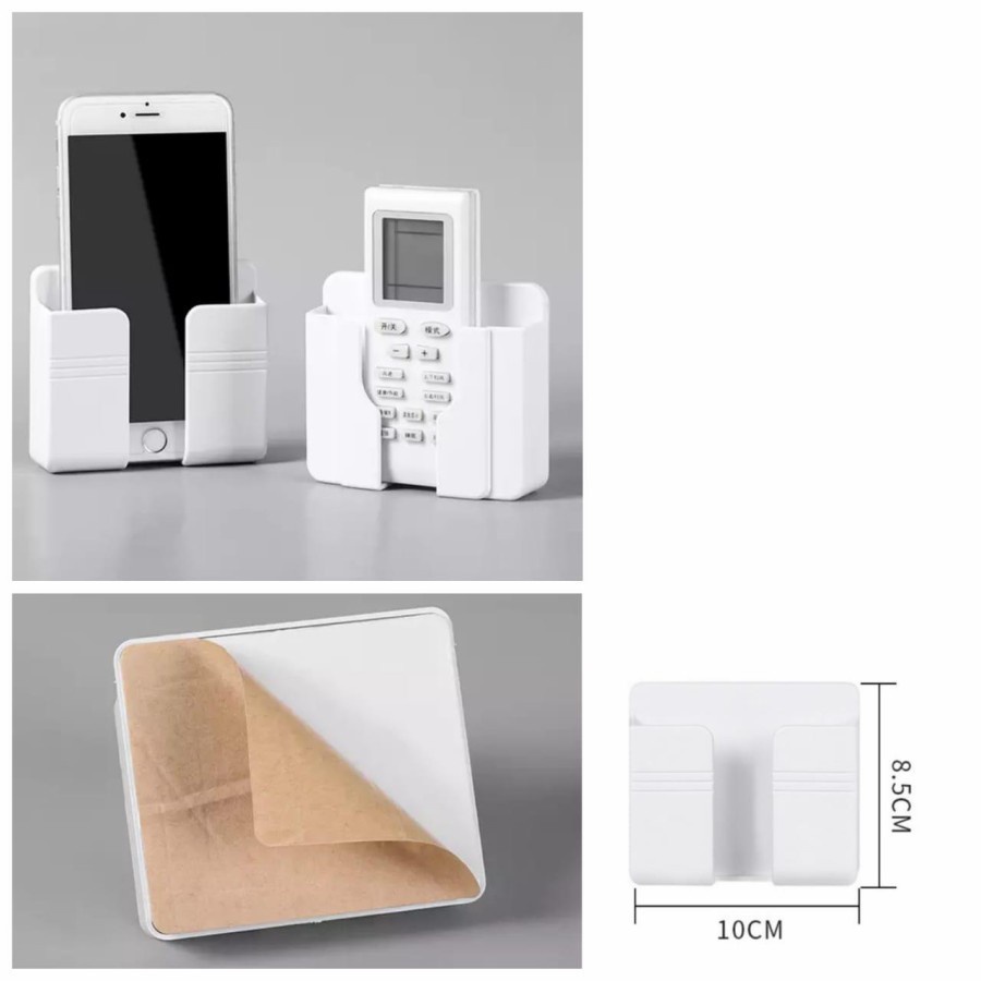 Jual HOLDER TEMPEL DINDING Tempat Charger Hp Remote TV AC / Rak Cas ...