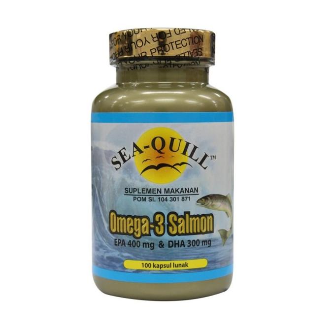 Jual Sea Quill Omega 3 Salmon (100butir) : Menjaga Kesehatan Jantung ...