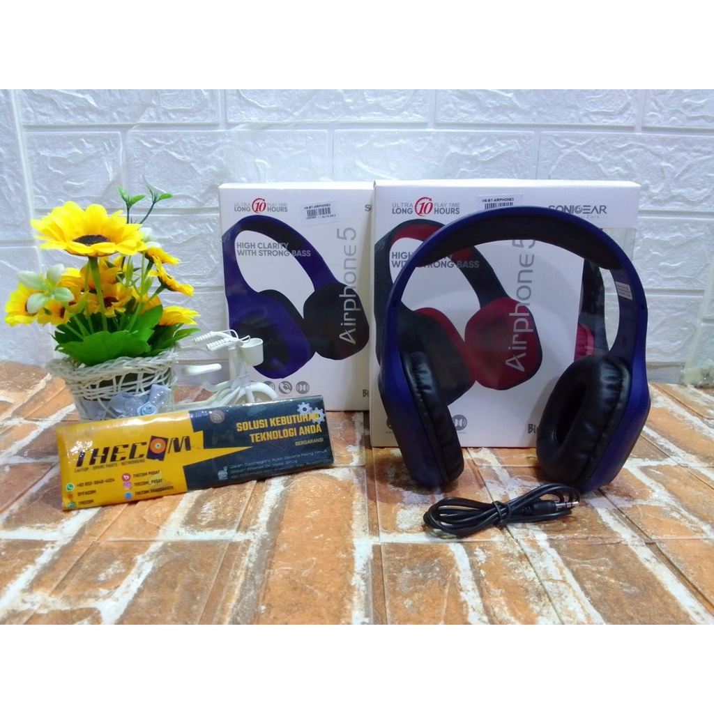 Jual Headphone Bluetooth Sonicgear Airphone 5 with Mic | Shopee Indonesia