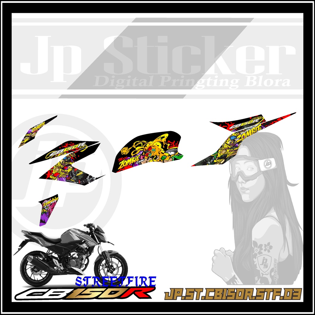 Jual Sticker Striping Cb150r Streetfire Stiker Aksesoris Motor Honda CB ...