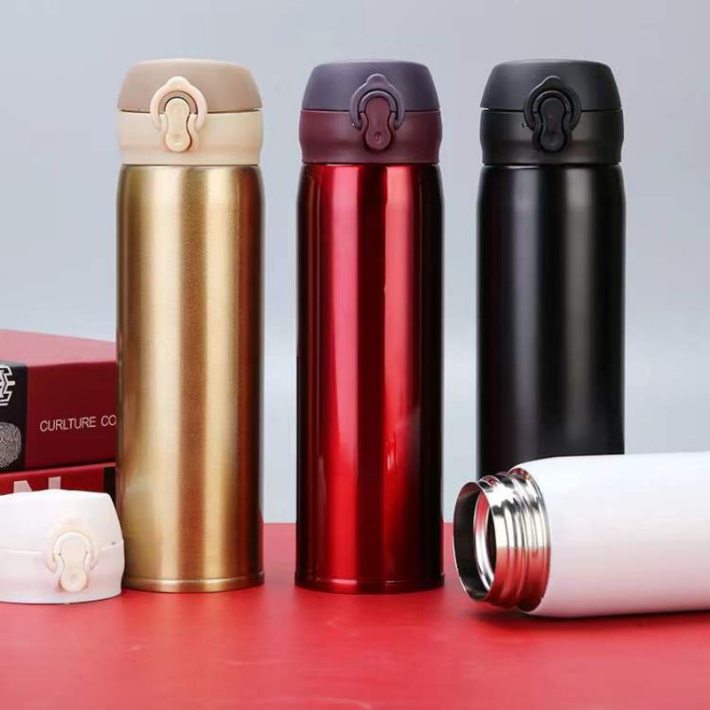 Jual Termos Stainless Steel 500ml Tumbler Niagara Polos Tumbler Kancing ...