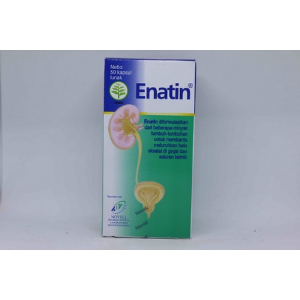 Jual OBAT BATU GINJAL ENATIN BOTOL 50 KAPSUL / ENATIN STRIP 1 BOX ISI ...