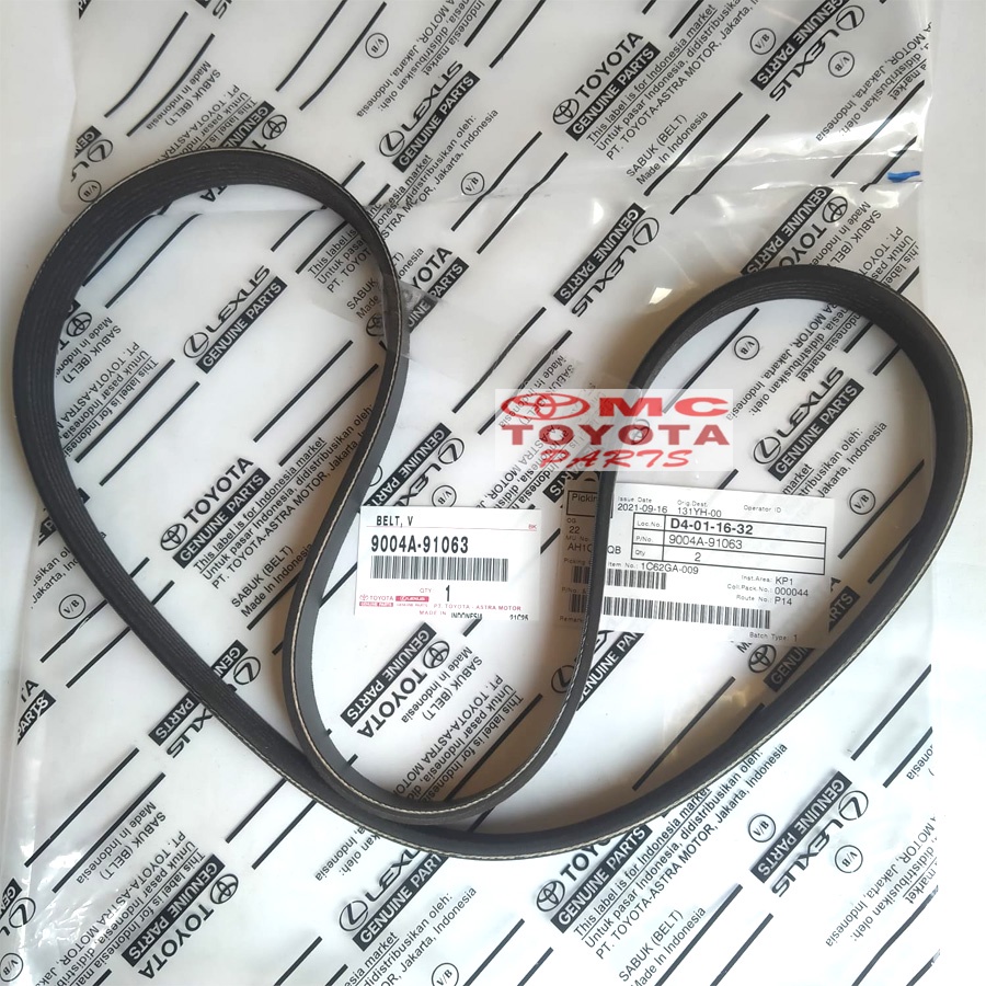 Jual Tali Kipas (Fan/Van/V Belt) Agya, Ayla 9004A-91063 6-PK-1155 ...