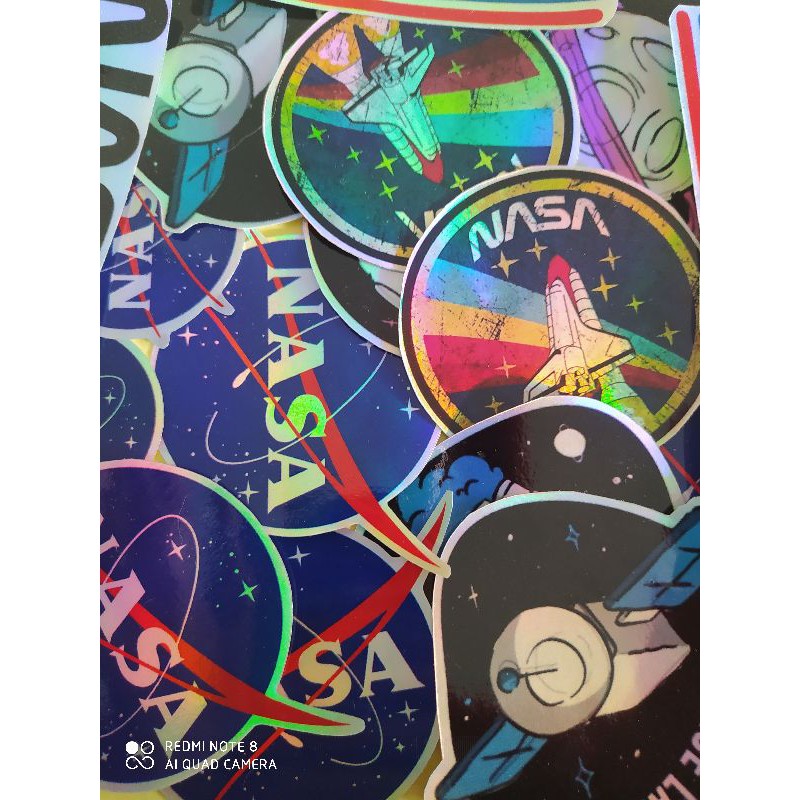 Jual STICKER HOLOGRAM NASA STICKER CUTTING NASA STICKER NASA STIKER ...