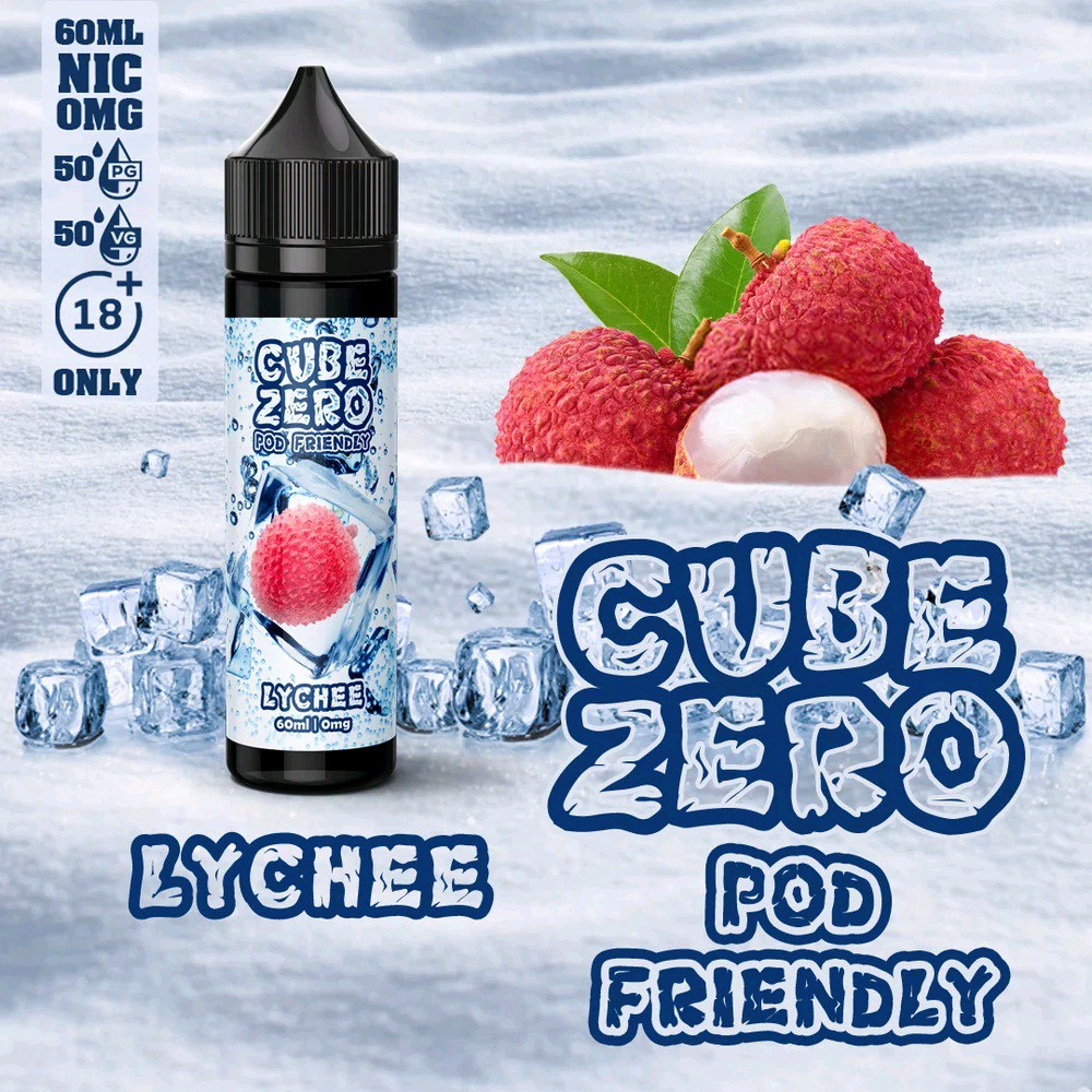 Jual CUBE ZERO Lychee - Promo Liquid Vape Murah Nic 0mg POD Friendly ...