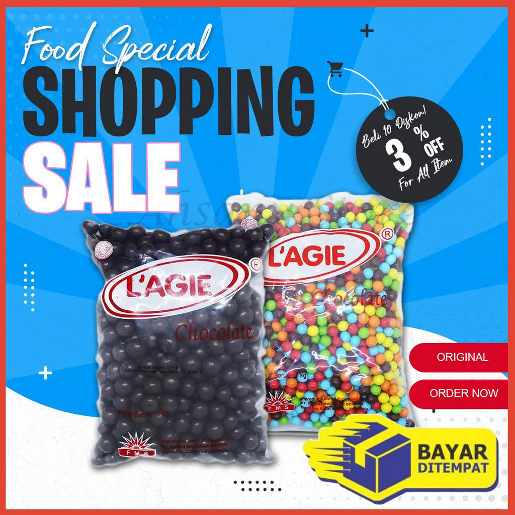 Jual Coklat Bola Lagie Choco Ball Golden City 1kg | Shopee Indonesia