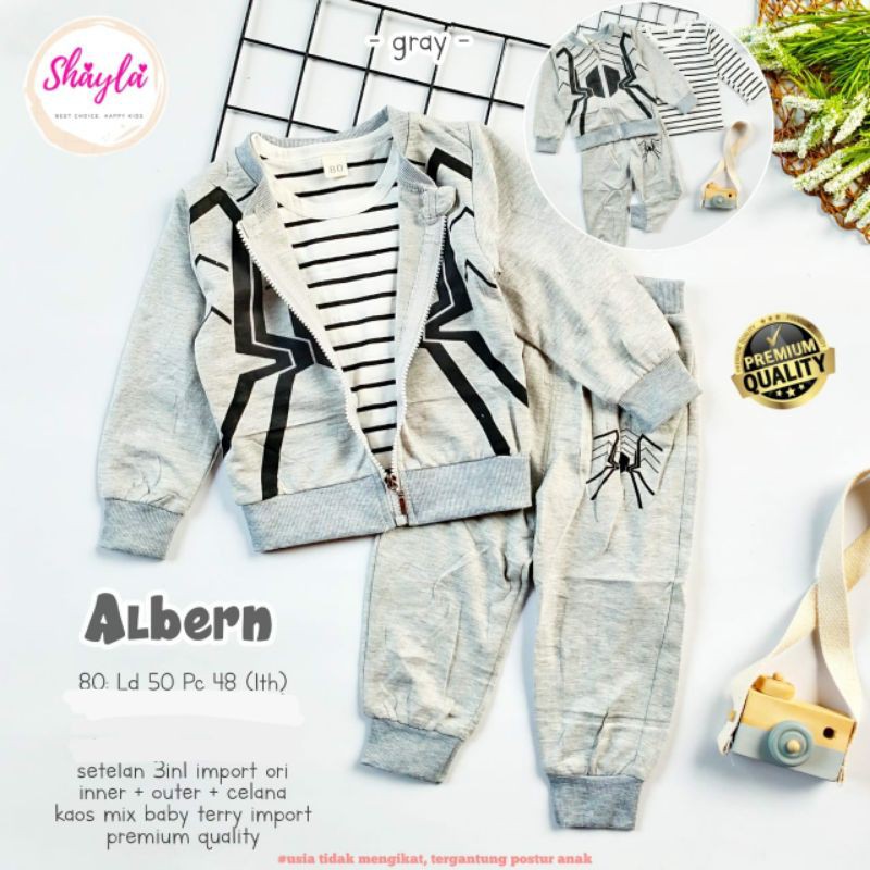 Jual Albern set 3in1 by Syaila | Shopee Indonesia