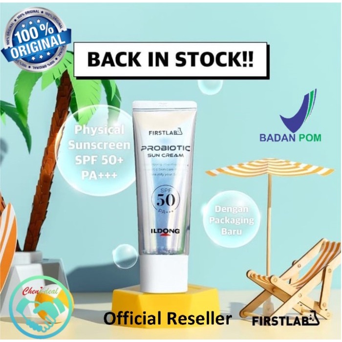 Jual FIRST LAB Probiotic Sun Cream SPF50+ PA++++ (50ml) | Shopee Indonesia