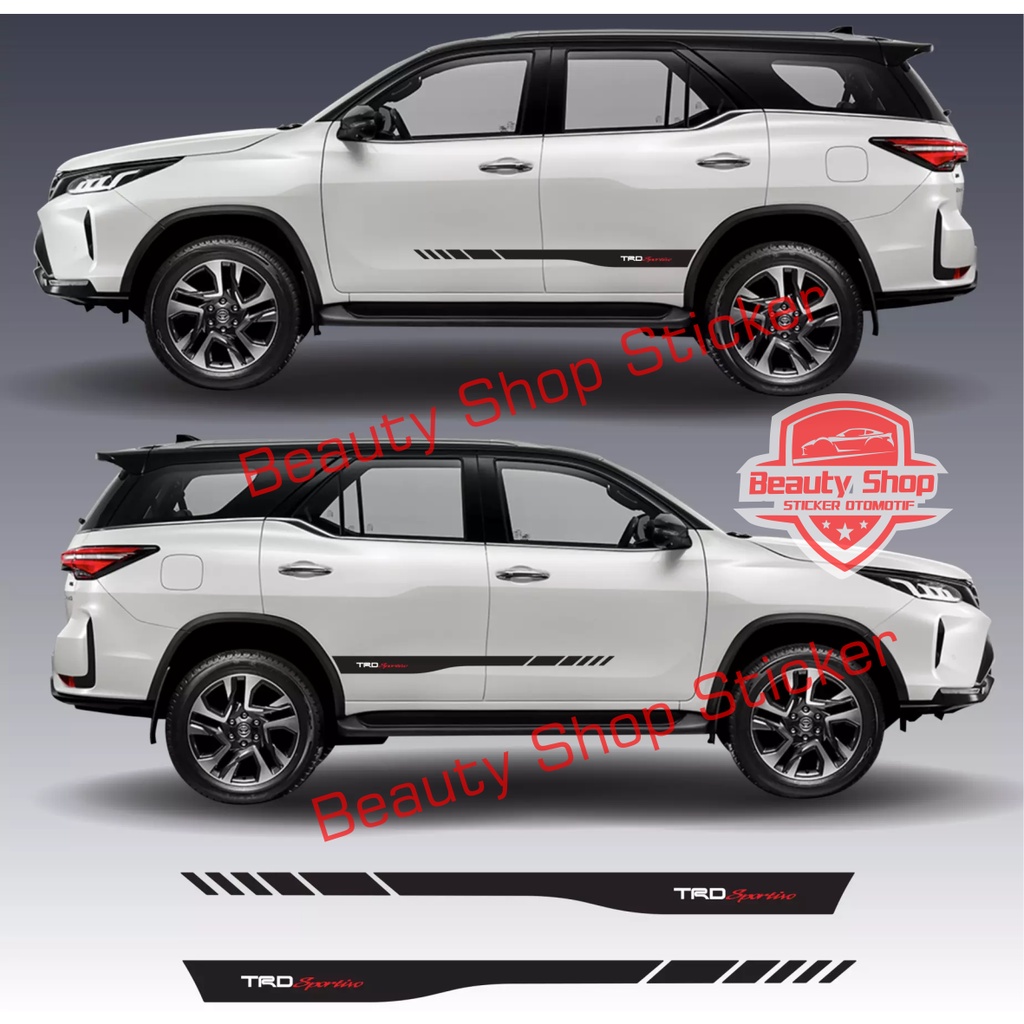 Jual Sticker Mobil Toyota Fortuner Trd Sportivo Stiker Cutting Trd