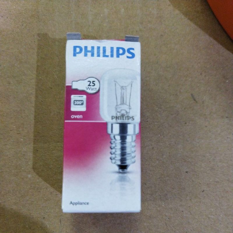 Jual Dop Lampu Oven Philips T25 clear 230v 220v 220 volt E14 25w 25 ...