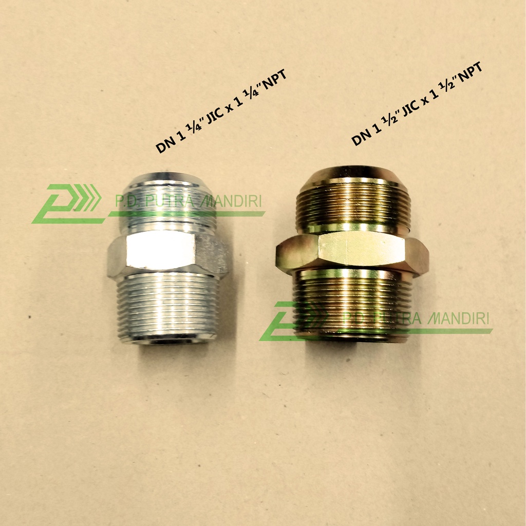 Jual Dobel Nepel 1 1/4 JIC x 1 1/4 NPT - BESI / Double Nipple | Shopee Indonesia