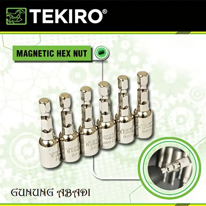 Jual TEKIRO MAGNETIC HEX NUT 6 PCS UKURAN 8 x 45 mm / 6 x 65 mm / 8 x 65 mm / 10 x 65mm ( Kunci ...