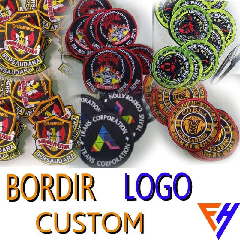 Jual jasa emblem bordir komunitas 5000@n min12 emblem sekolah | Shopee ...