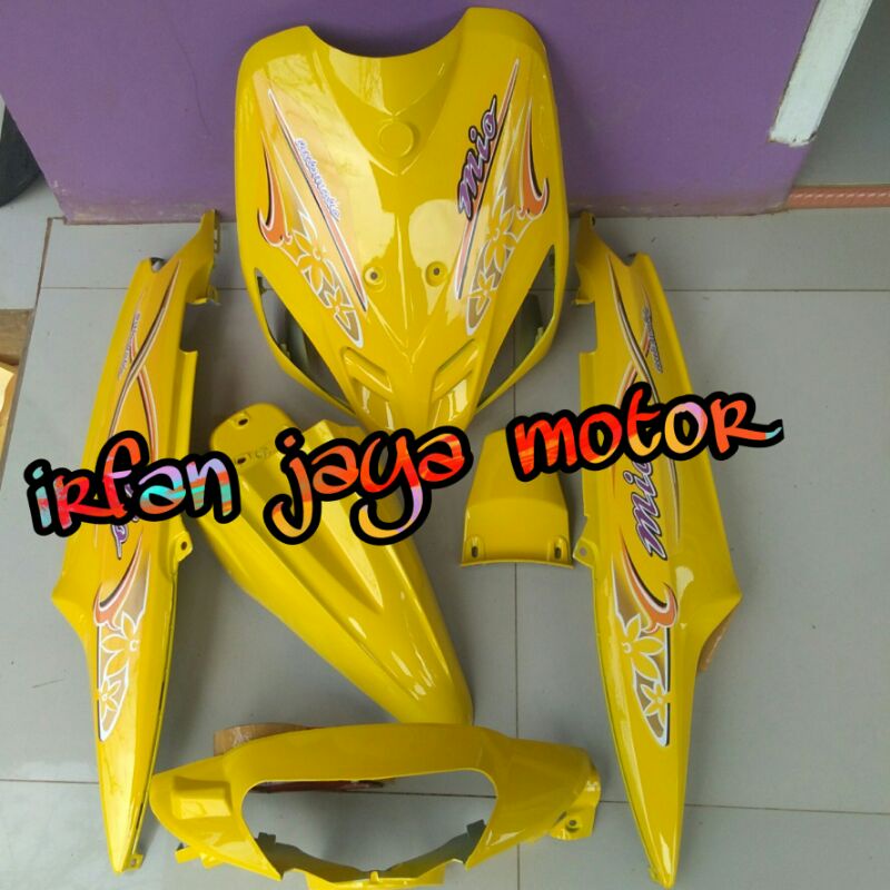 Jual Cover body full halus yamaha mio Sporty kuning | Shopee Indonesia