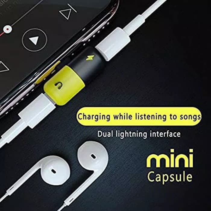 Jual Pill Lightning Splitter for IPhone - Splitter Lightning & Audio ...