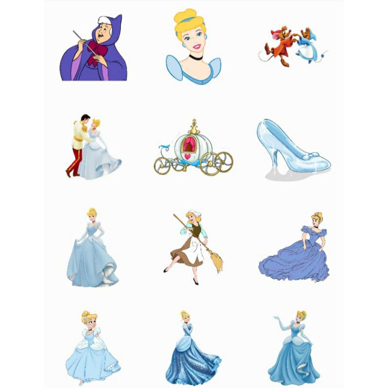 Jual STIKER DISNEY CINDERELLA 35 PCS | Shopee Indonesia