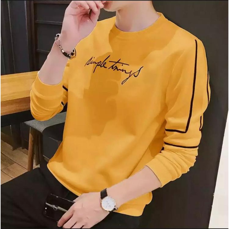 Jual KAOS PRIA / KAOS PRIA LENGAN PANJANG / KAOS COWOK MODEL TERBARU ...