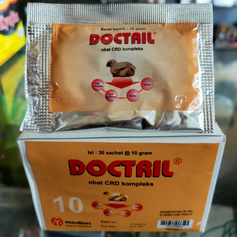 Jual doctril CRD kompleks 10 gram-medion obat pilek ngorok ayam ...