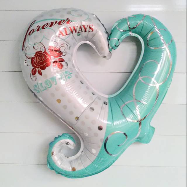 Jual Love Hollow Forever Love Balon Foil/Balon Valentine/Balon Wedding ...