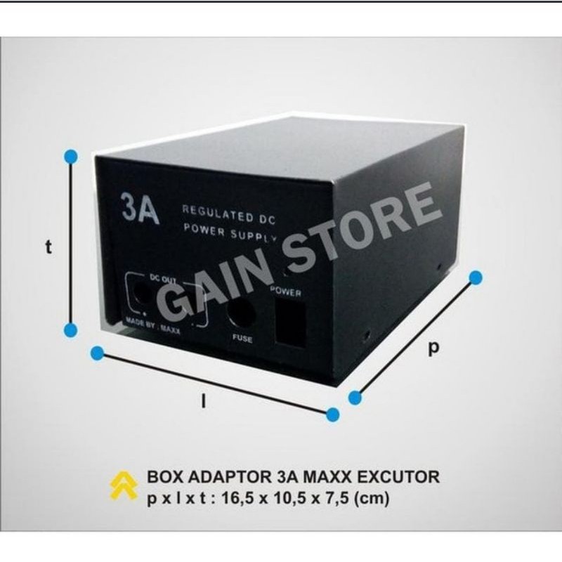 Jual box adaptor 3A amper plat besi | Shopee Indonesia