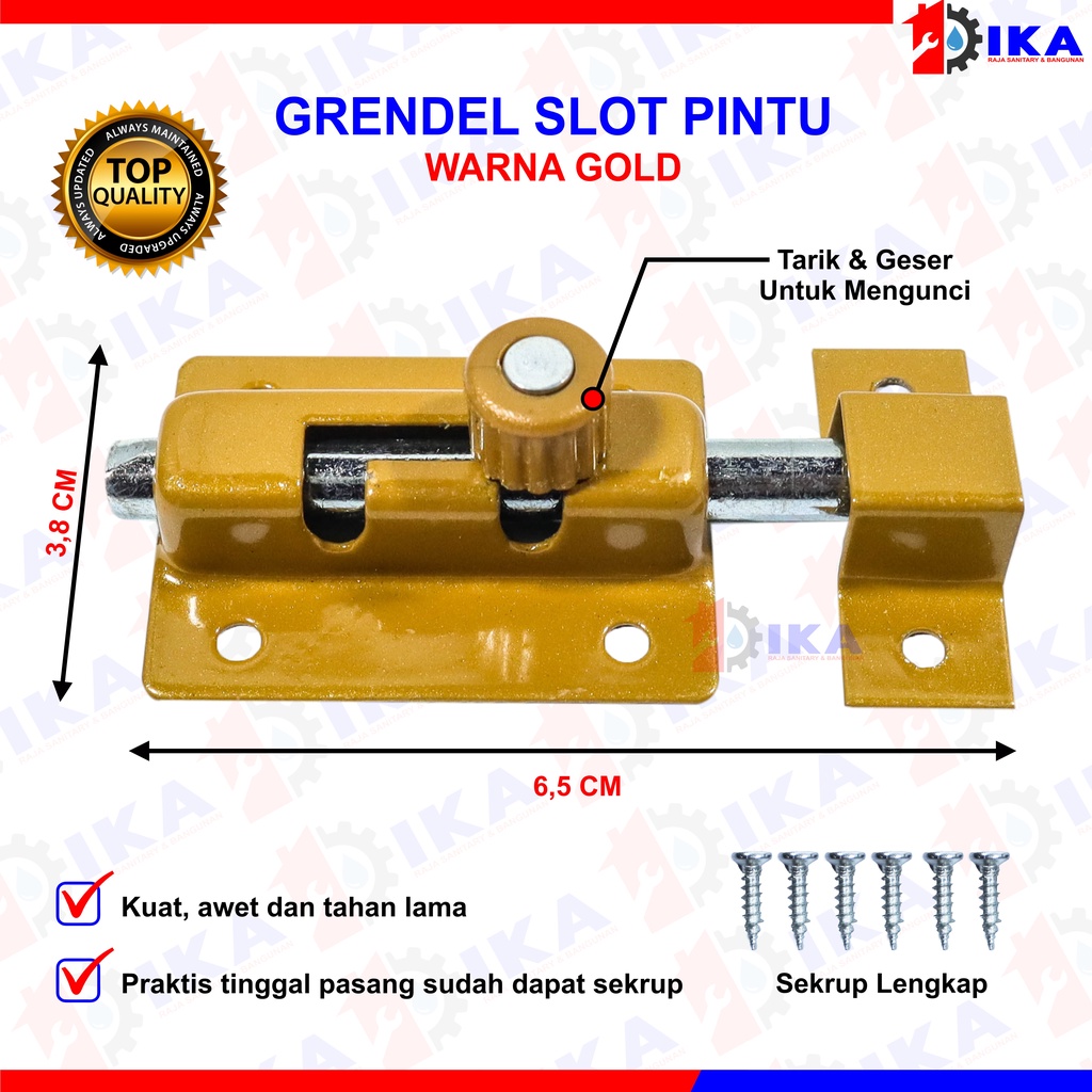 Jual Grendel Tower Bolt 2 Inch Inci Selot Kunci Pintu Rumah Slot ...