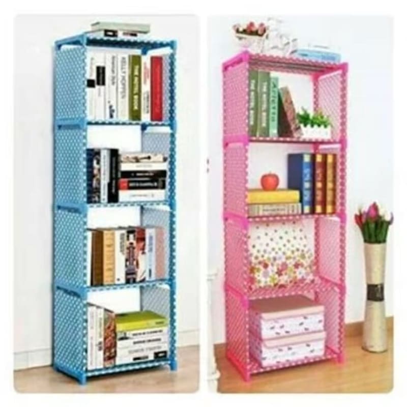 Jual Rak Buku 4 Susun Tempat Buku 5 Rangka Stainless Steel | Shopee ...