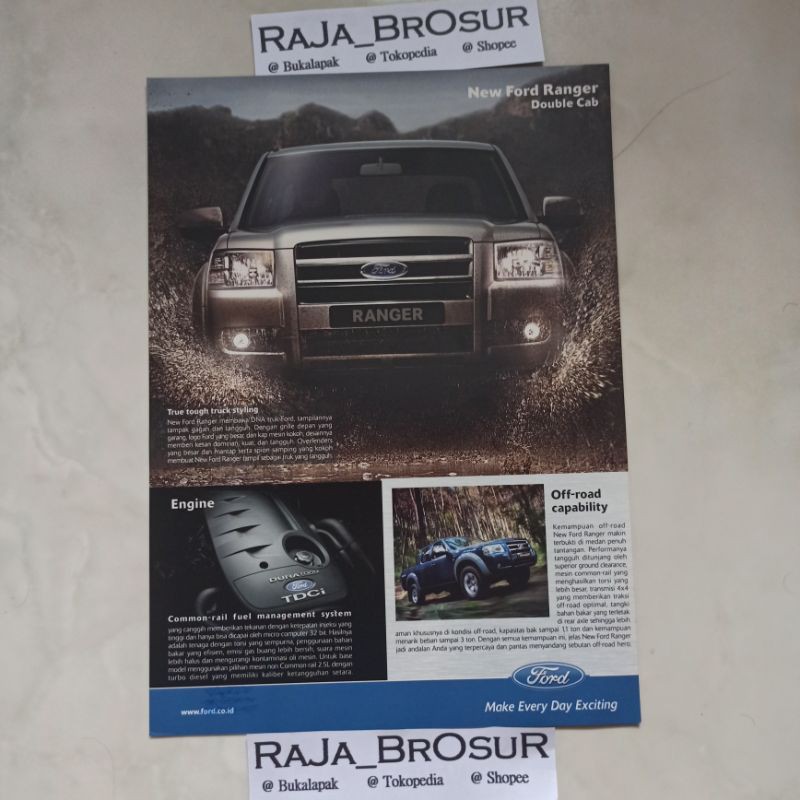 Jual Poster brosur New Ford Ranger Double Cab | Shopee Indonesia